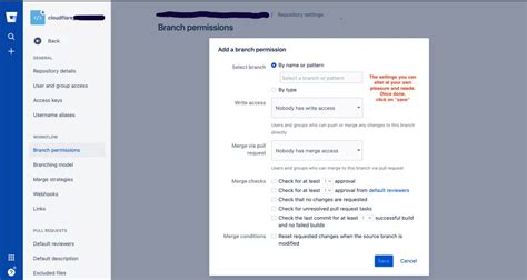How To Add Branch Permissions To A Repository In Bitbucket ComputingForGeeks