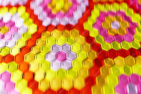 premium photo 3d illustration honeycomb mosaic realistic texture of