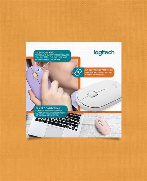 Logitech Pebble Ecommerce Listing On Behance