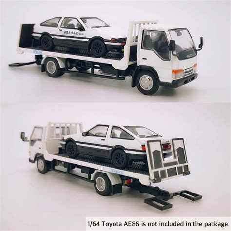 Singapore Ready Stock 164 Isuzu Elf Flatbed Tow Truck Model Car By Yes X Peako Shopee Singapore