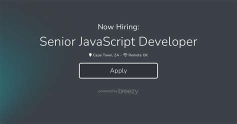 Senior Javascript Developer At Bluegrass Digital