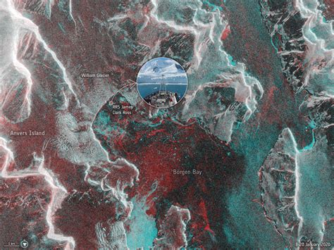 Esa Research Ship Seen By Sentinel 1