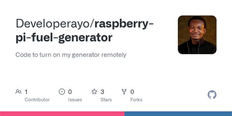 Github Developerayo Raspberry Pi Fuel Generator Code To Turn On My Generator Remotely