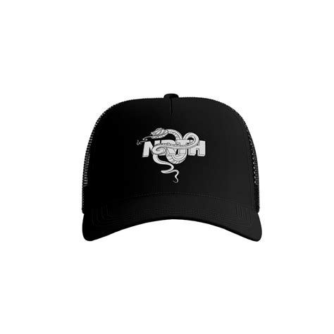 Black Leather Nrth Snake Trucker Hat Nrth Store