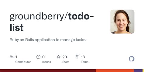 github groundberry todo list ruby on rails application to manage tasks