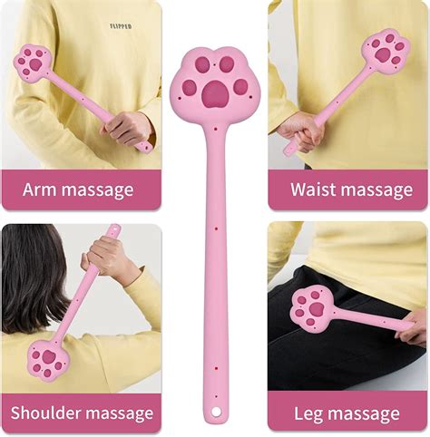 Manual Back Massagerhandheld Hammer Cute Cats Paw Back Shoulder