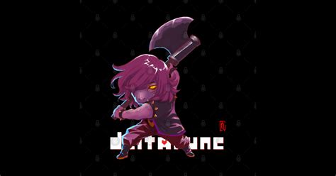 Susie Axe Deltarune Sticker Teepublic