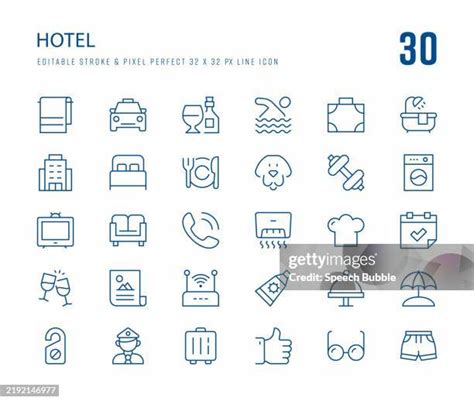 Hotel Icon Set High Res Vector Graphic Getty Images