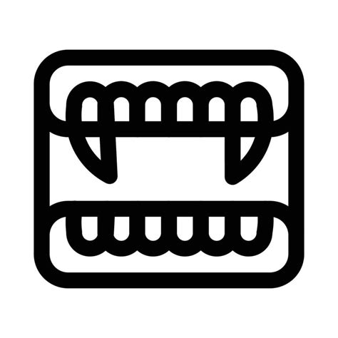 Fangs Vector Icon On A White Background 33295463 Vector Art At Vecteezy