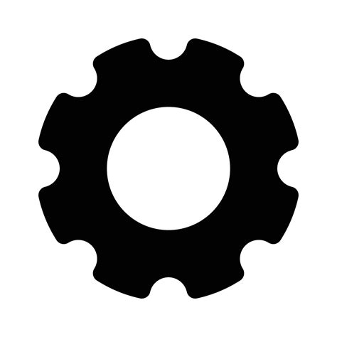 Vector Icon Settings Tools Gears Gear Sign Isolated On White