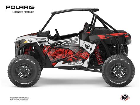 Polaris Rzr Turbo S Utv Chaser Graphic Kit Red Kutvek Kit Graphik