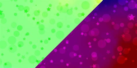 Vector Backdrop With Circles Stars Colorful Disks Stars On Simple Gradient Background Pattern