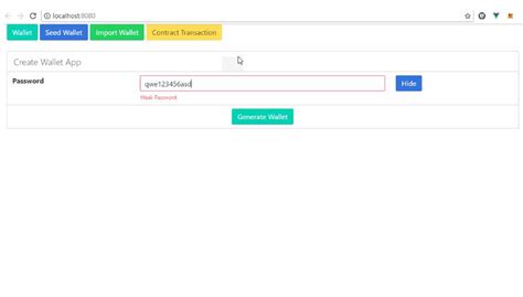 A Simple App Generate Ethereum Wallet With Vuejs