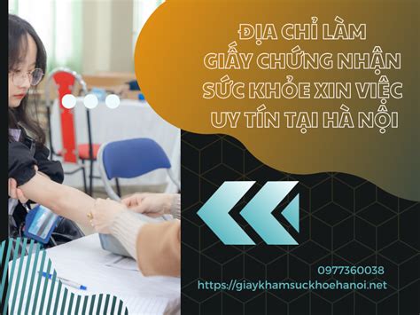Giấy chứng nhận sức khỏe xin việc ở đâu uy tín