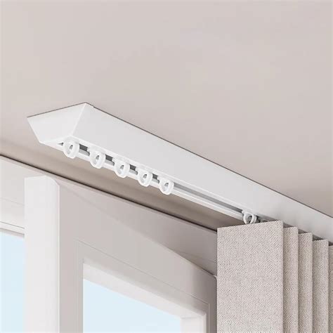 Ultra Thin 12mm Sliding Curtain Track System Ceiling Mounted