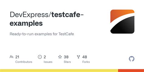 Github Devexpress Testcafe Examples Ready To Run Examples For Testcafe