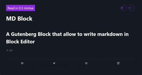 write blog posts using markdown md block wp missing