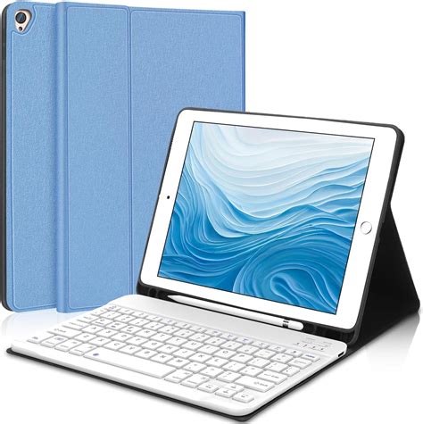 Yehobu For Ipad 9th Generation Case With Keyboard 10 2 Inch Detachable Wireless