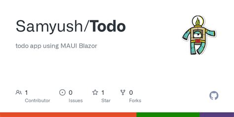 GitHub Samyush Todo Todo App Using MAUI Blazor