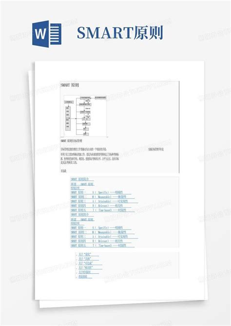 Smart原则word模板下载 编号qojjexxg 熊猫办公