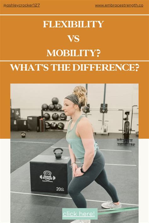Flexibility Vs Mobility Whats The Difference Flexibility Strength Training Strength