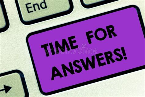 Writing Note Showing Time For Answers Business Photo Showcasing Right