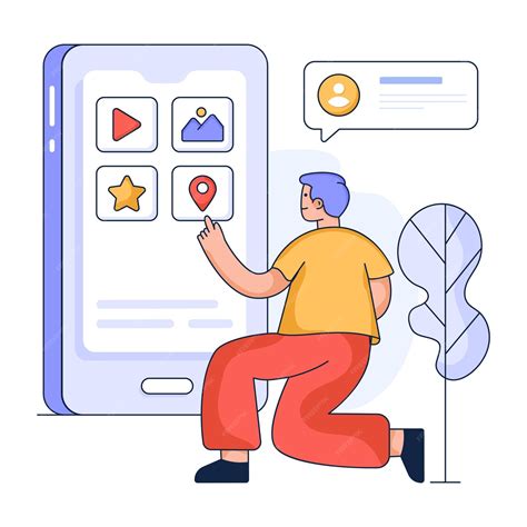 Premium Vector Application Developer Illustration In Flat Style