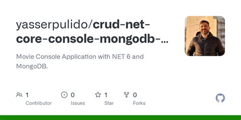 GitHub Yasserpulido Crud Net Core Console Mongodb Movie Movie Console Application With NET