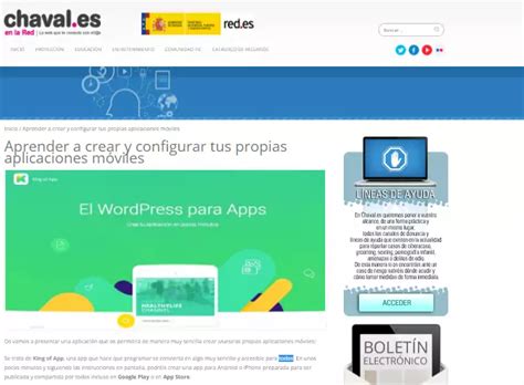 Chavales Learn To Create And Configure Your Own Mobile Applications