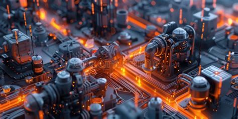 Urban Agriculture With Automated Robotics In A City Symbolizes Futuristic Sustainability Aig62