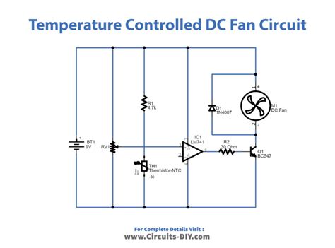 Temperature Controlled DC Fan Electronics Projects