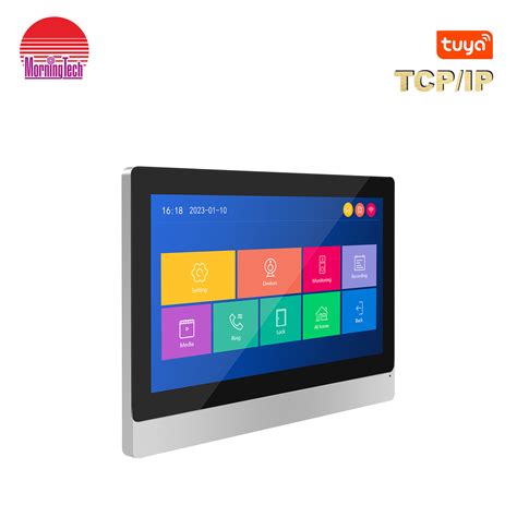 TCP IP Video Door Phone Intercom System Inch Touchscreen