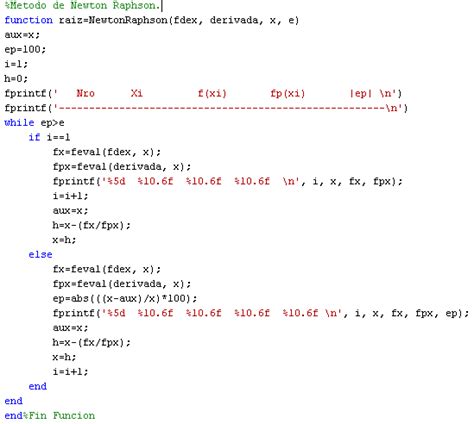Metodos Numericos Programando Con Matlab