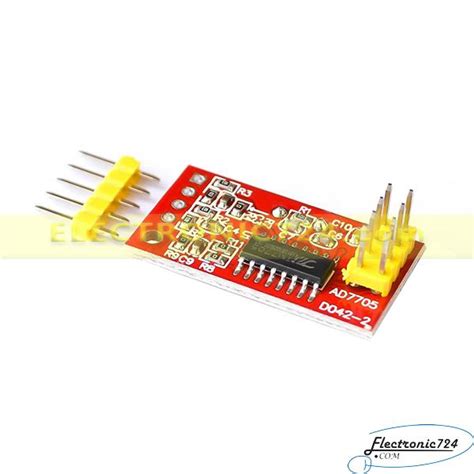 مشخصات و خرید ماژول مبدل ad7705 16bit adc spi module