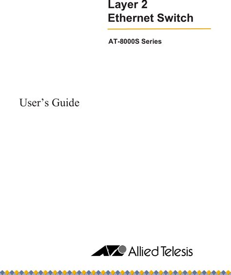 Allied Telesis At 8000S Users Manual ATI EWS UG