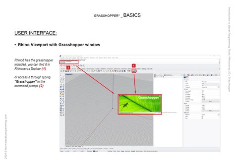 Grasshopper Interface Learn Visual Programming