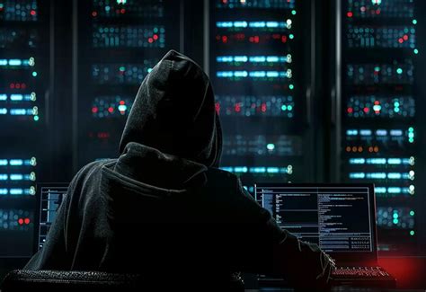 Premium Photo Photo Portrait Of Hacker Background With Gloves And Laptop