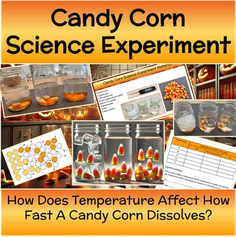 Halloween October Fall Stem Activity Dissolving Candy Corn Science Experiment