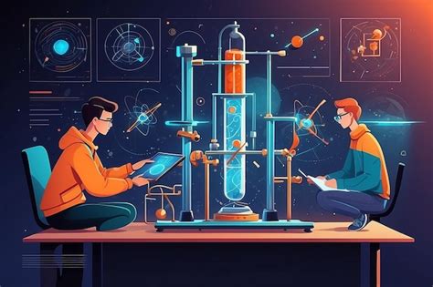 Premium AI Image Depict A Physics Lab With Babes Exploring The Principles Of Quantum Mechanics