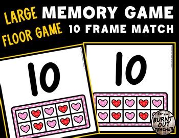 LARGE MEMORY MATCH FLOOR GAME MATCHING FRAMES VALENTINE S DAY HEARTS MOVEMENT