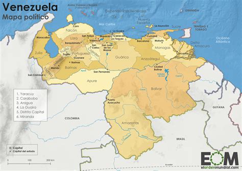 Mapa Político De Venezuela 2021 Mapas Milhaud