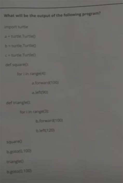 What Will Be The Output Of The Following Program Brainly In