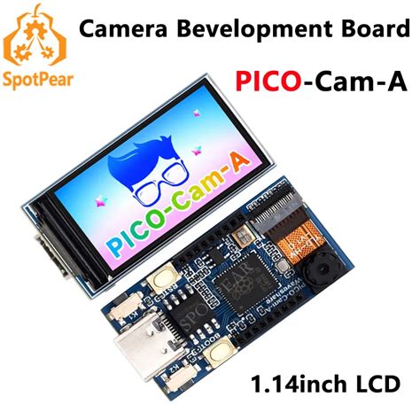 Raspberry Pi Pico Camera Rp2040 Cam Hm01b0 Bevelopment Board 1 14inch Lcd St7789 