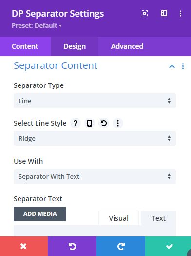 Separator Divi Extended Documentation