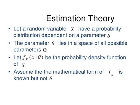 estimation theory