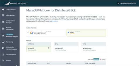 mariadb skysql on aws now in tech preview mariadb