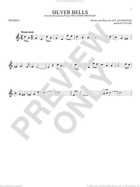 Silver Bells Sheet Music For Trumpet Solo Pdf Interactive