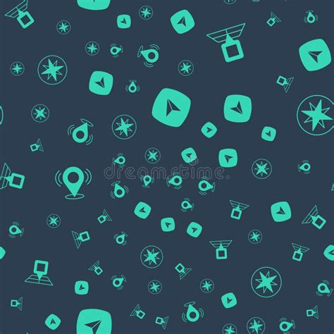 Seamless Map Marker Pattern Stock Illustrations 8049 Seamless Map Marker Pattern Stock