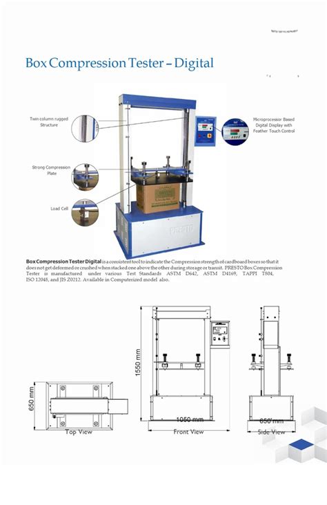 Digital Box Compression Testing Machine Manufacturer From Bengaluru