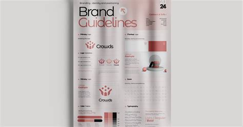 Плакат с рекомендациями по бренду Шаблоны для печати Включая компания и Indesign Envato